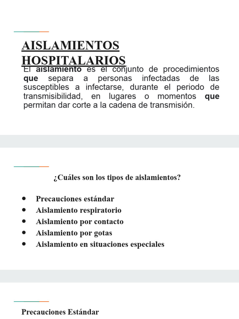 Tipos de Aislamientos Hospitalarios | PDF | Staphylococcus Aureus ...