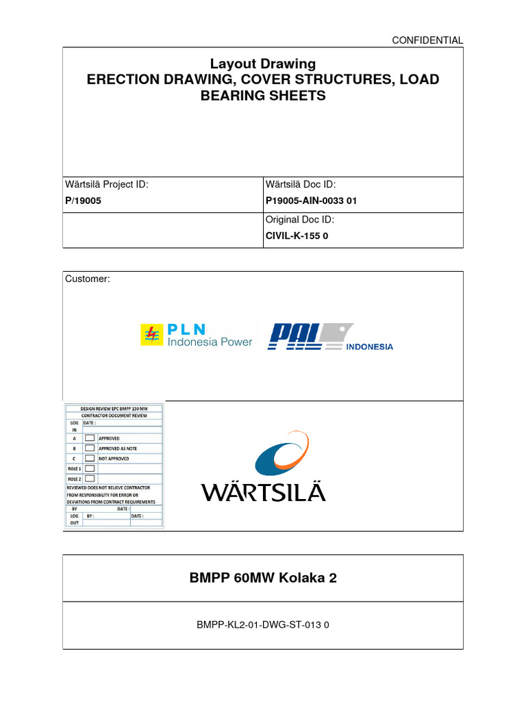 BMPP-KL2-01-DWG-ST-013-Rev. 0-LAYOUT DRAWING ERECTION DRAWING, COVER STRUCTURE, LOAD BEARING ...