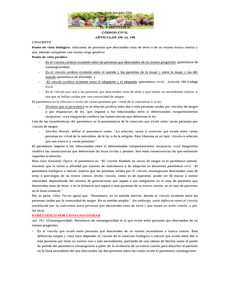 Conceptos y Tipos de Parentesco Civil | PDF | Parentesco | Adopción