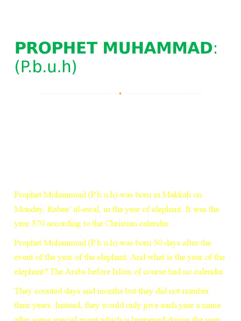 Prophet Muhammad | PDF | Muhammad | Arab People