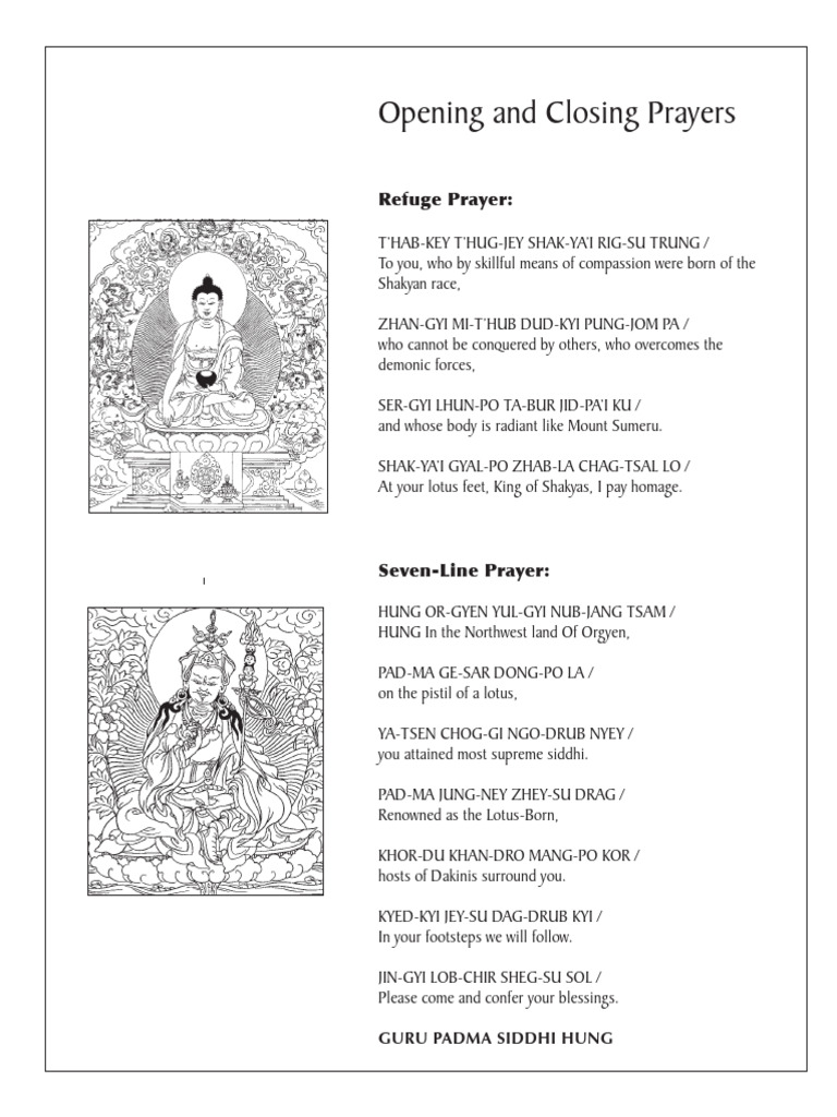 Tibetan Buddhism Prayers | PDF | Buddhist Practices | Mahayana