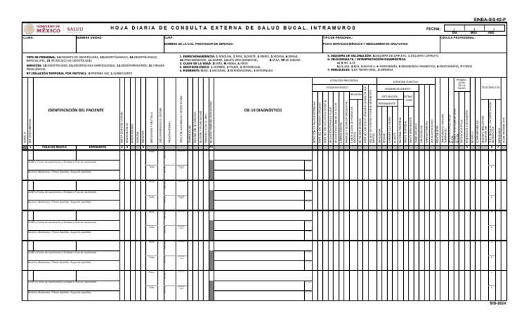 Sinba-Sis-02-P 2024 | PDF | Odontología | Especialidades Medicas