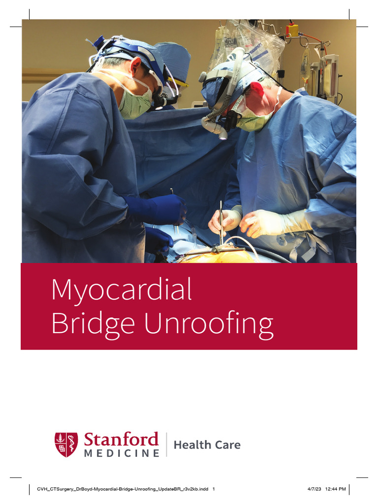 Myocardial Bridge Unroofing | PDF | Heart | Coronary Artery Bypass Surgery