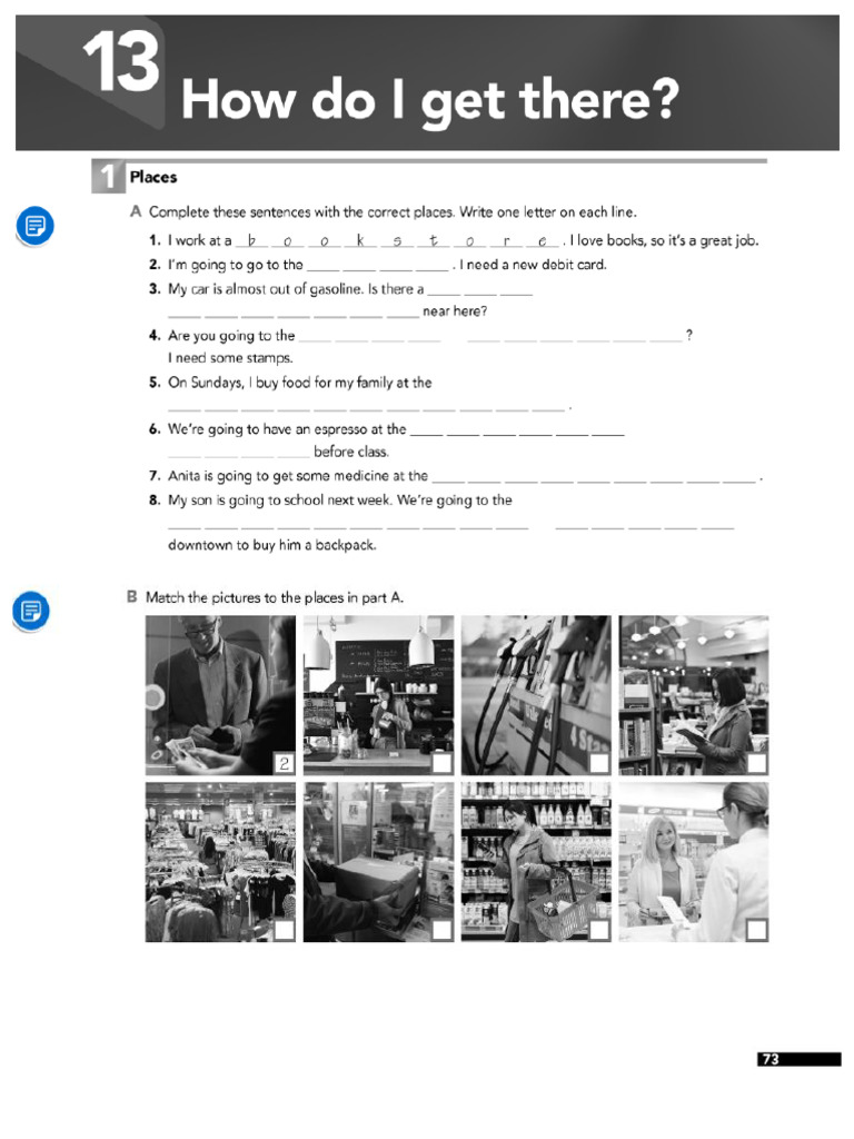 Interchange Intro B Workbook U13 | PDF