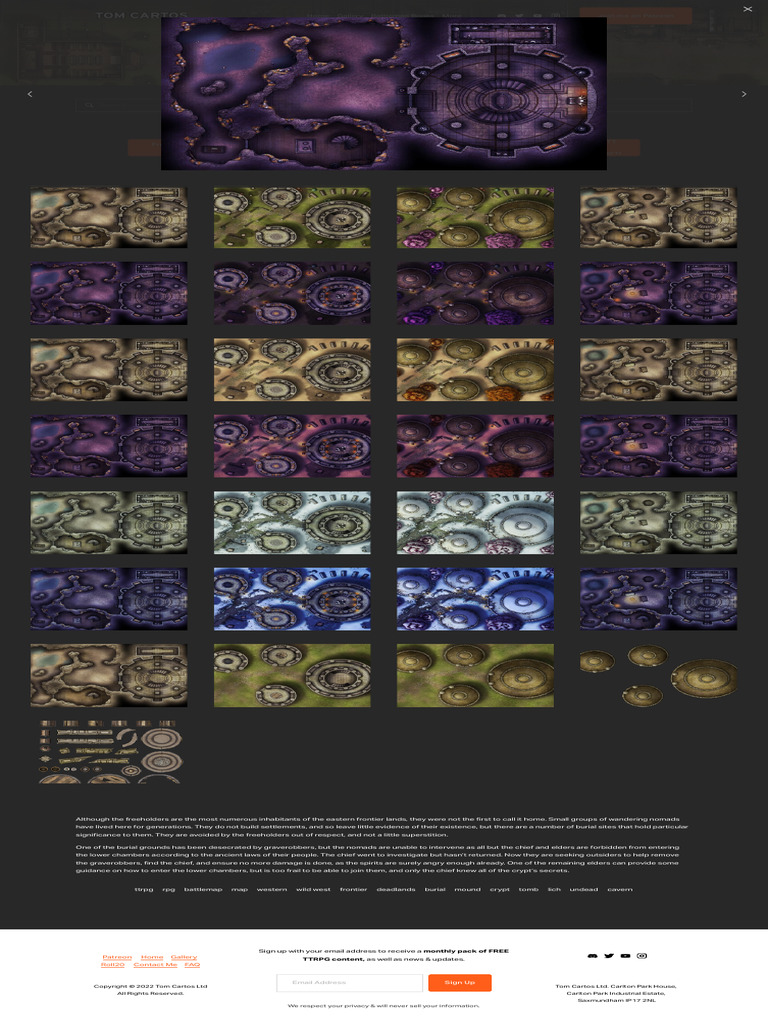 TTRPG Battlemaps & Assets - Tom Cartos | PDF | Burial