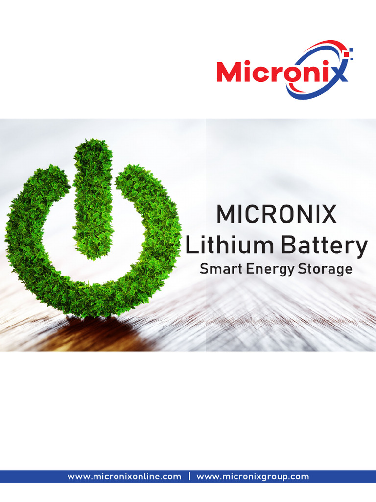 MICRONIX Lithium Battery Catalog | PDF