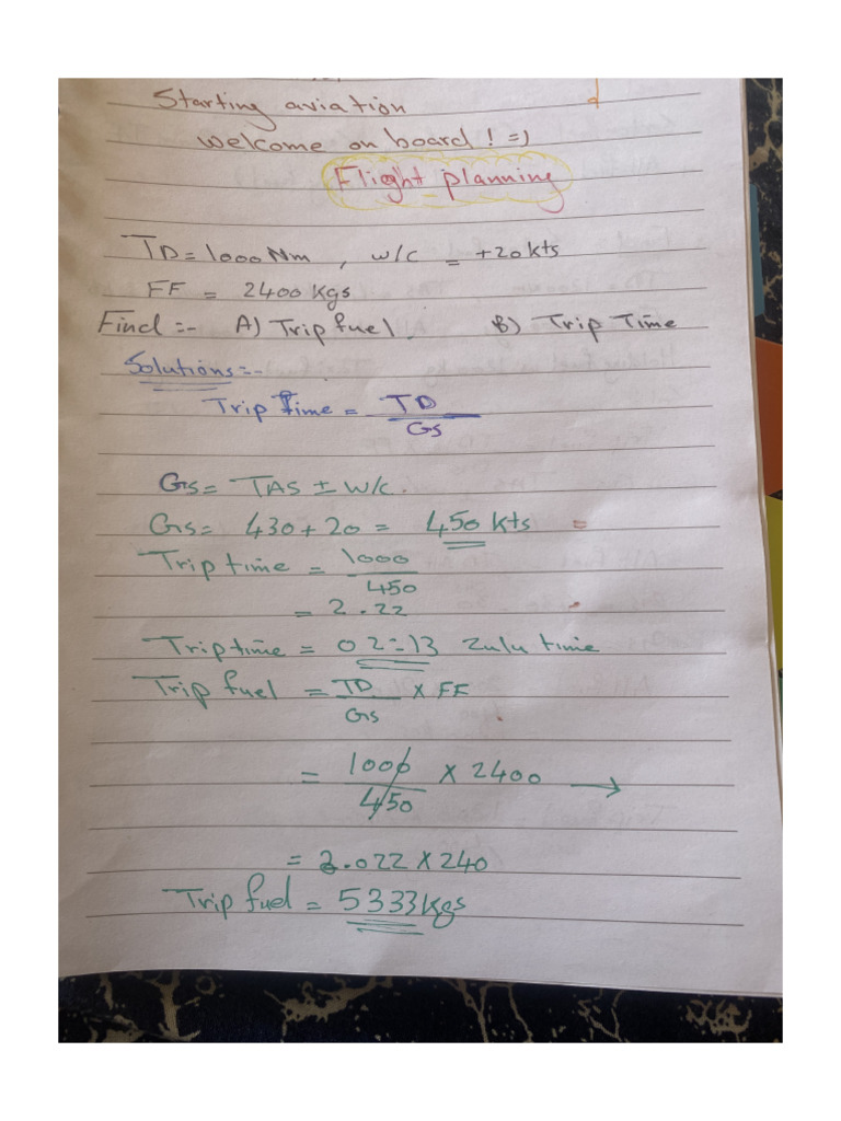 Fuel Calculations (FOO) | PDF