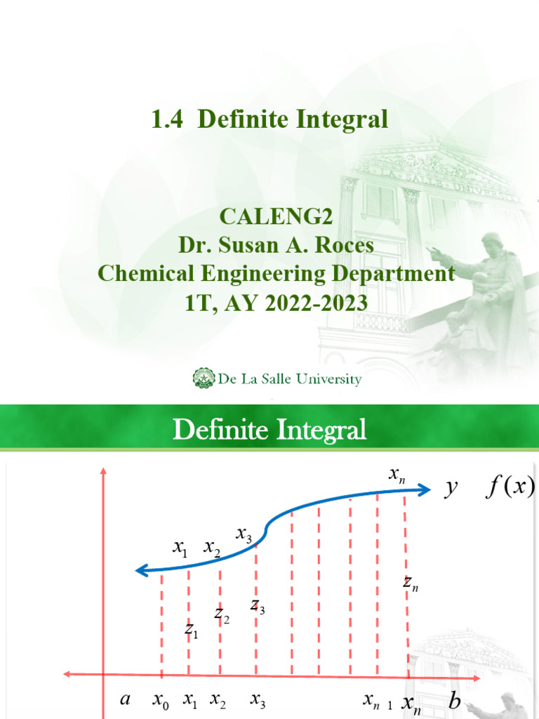 I.5 Definite Integral | PDF | Integral | Analysis