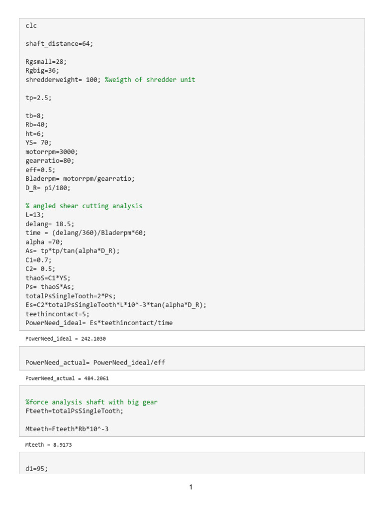 Calcs | PDF | Screw | Strength Of Materials