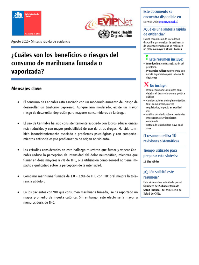 Riesgos Cannabis Fumada Pdf Cannabis Droga Medicina