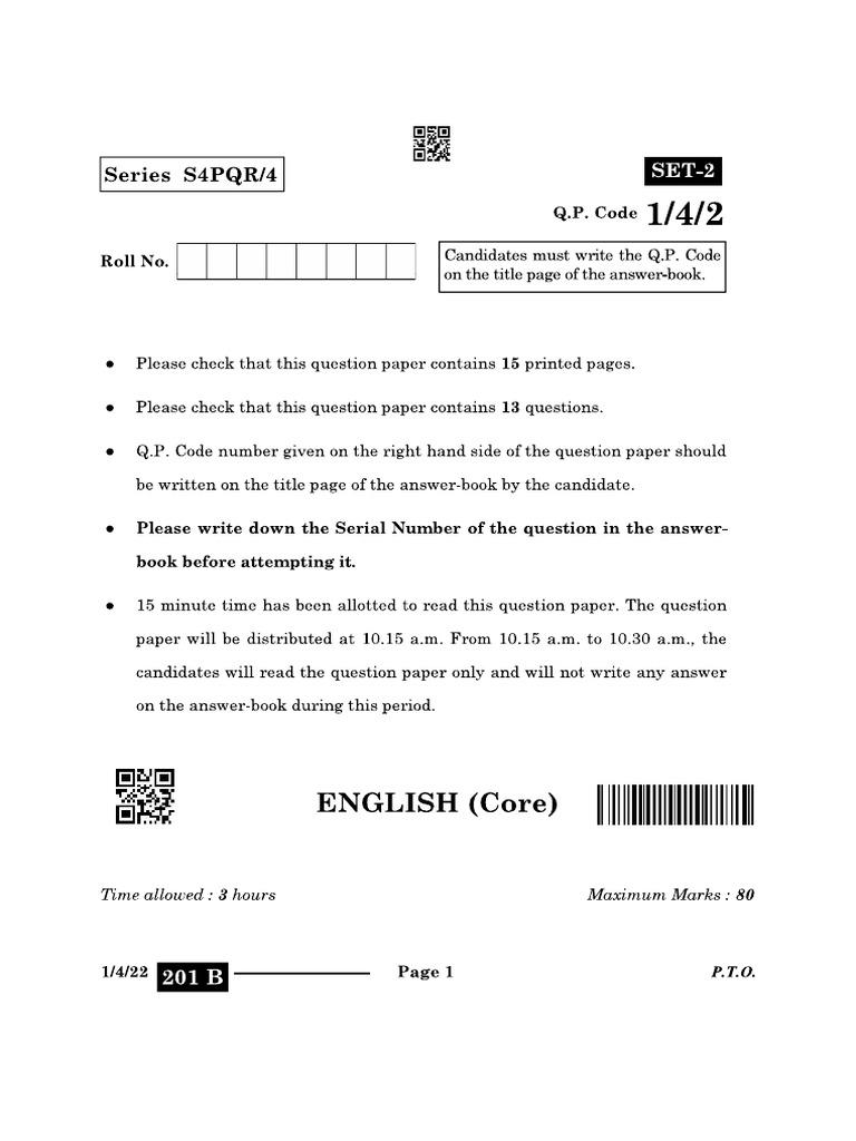 1 - 4 - 2 - English Core | PDF
