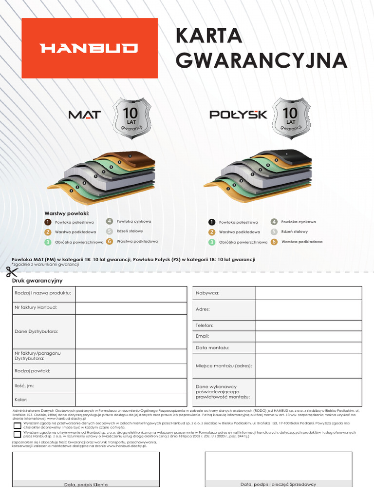 Karta Gwarancyjna | PDF