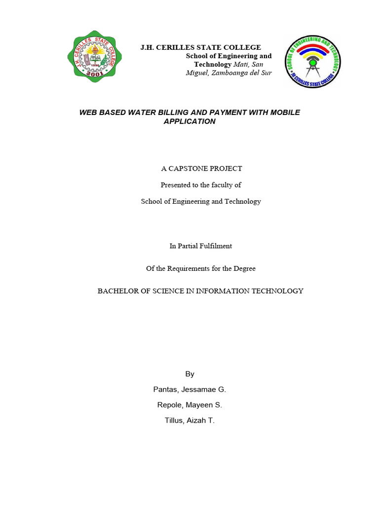 Web-Based Water Billing System Project | PDF | Mobile App | Automation