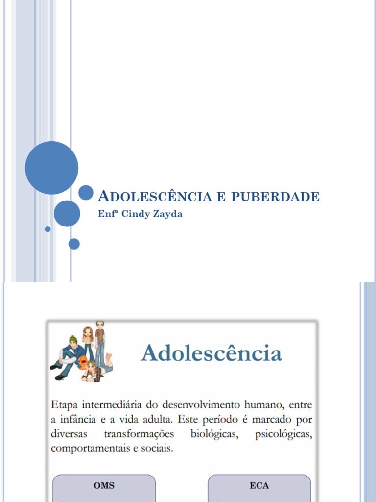 Adolescência e Puberdade | PDF | Ciclo menstrual | Placenta