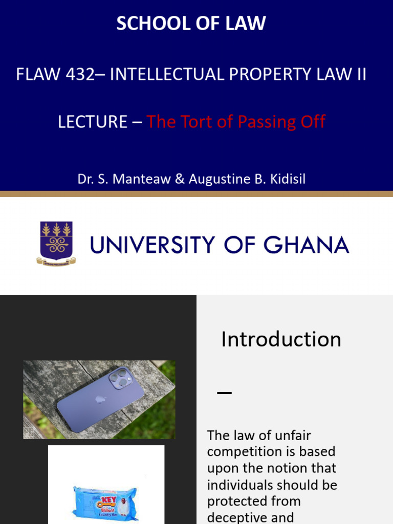 Understanding Passing Off in Tort Law | PDF | Business Law | Justice
