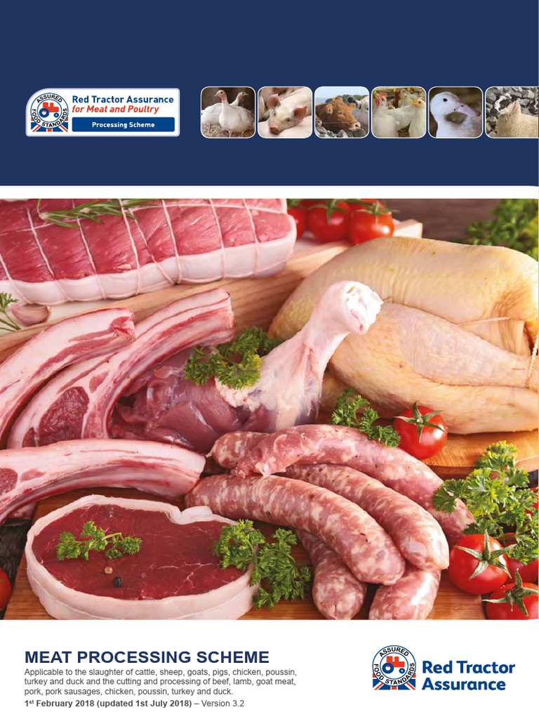 Red Tractor Meat Processing Standards | PDF | Hazard Analysis And ...