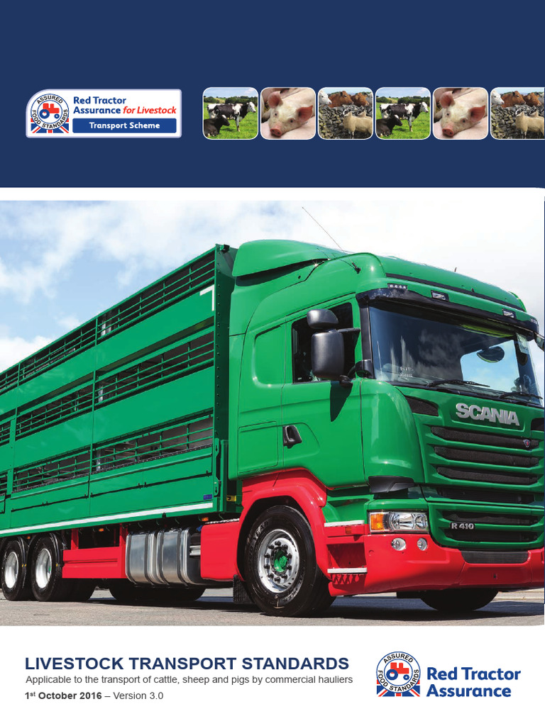 Red Tractor Livestock Transport Standards Oct 16 | PDF | Livestock ...
