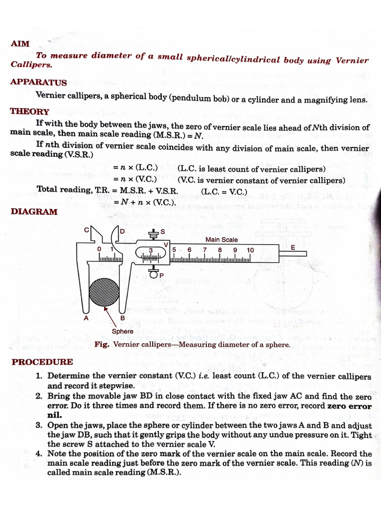 Physics Practical 1&2 | PDF