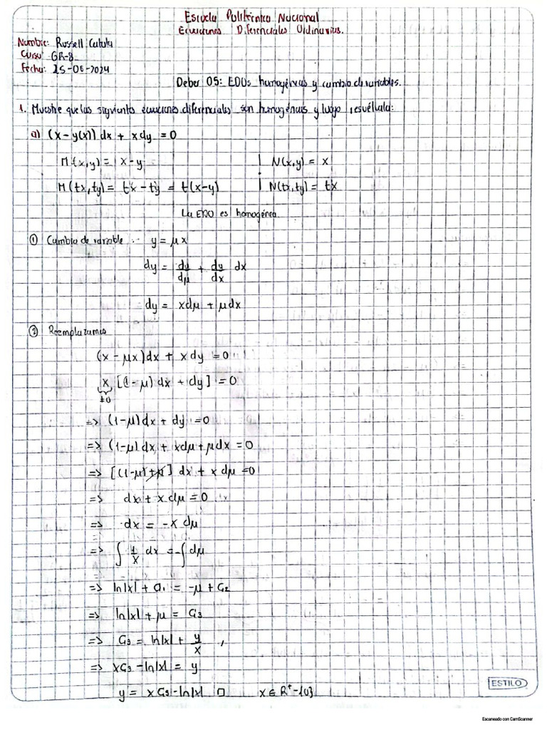 Deber 5 - Catota Russell | PDF