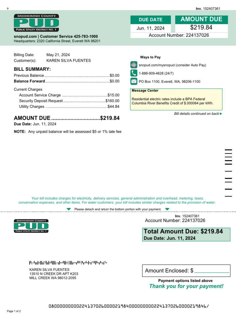 View External Bill | PDF | Fee | Payments