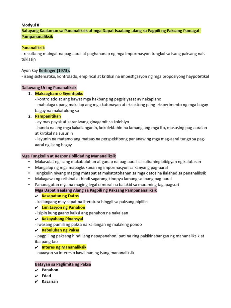 Fildis Mod 8 9 | PDF