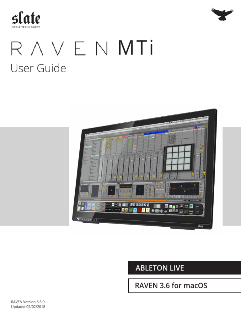 RAVEN 3.6 Ableton Live Manual MacOS | PDF | Button (Computing) | Window (Computing)