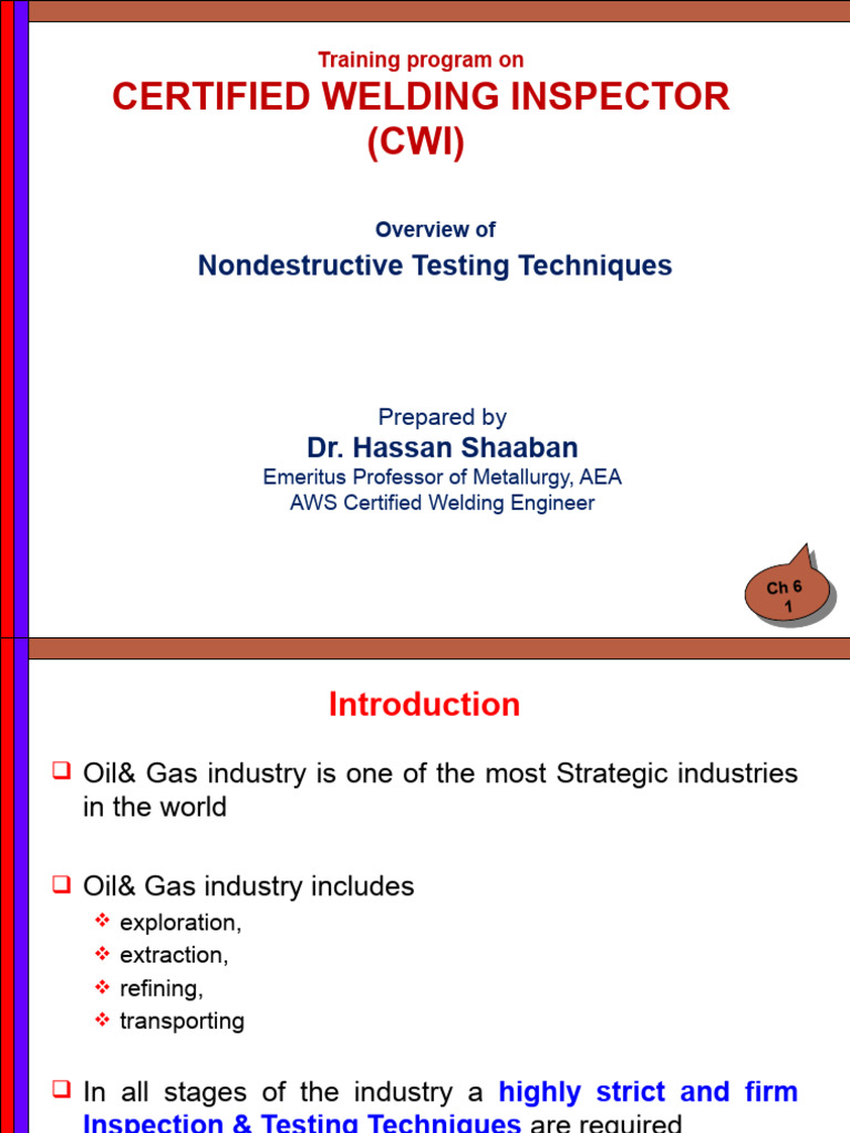 Overview of NDT | PDF | Nondestructive Testing | Leak