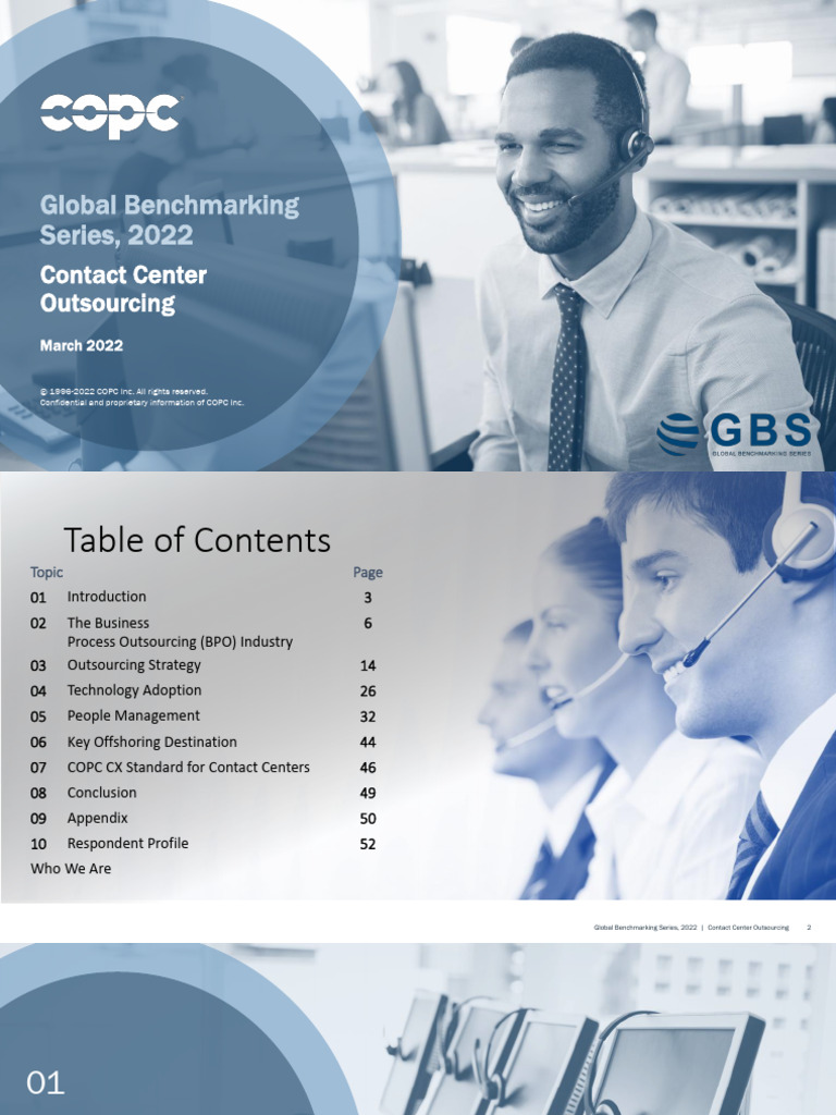 2022 Global Contact Center Benchmarking | PDF | Outsourcing | Call Centre