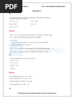 CBSE Class 9 Mathematics Worksheet - Polynomials | PDF | Teaching ...