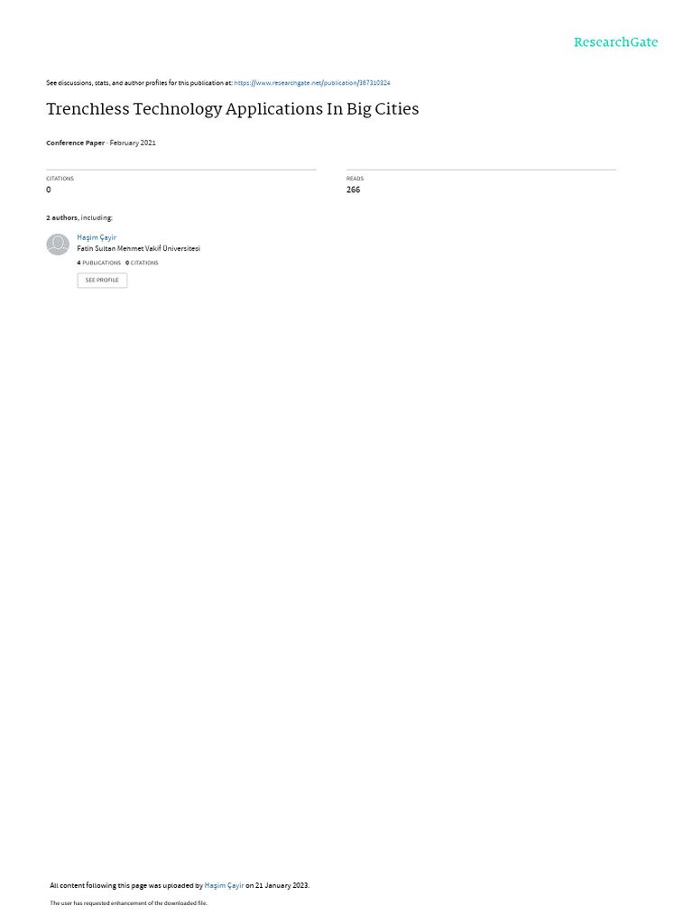 Urban Trenchless Tech Insights | PDF | Tunnel | Pipe (Fluid Conveyance)