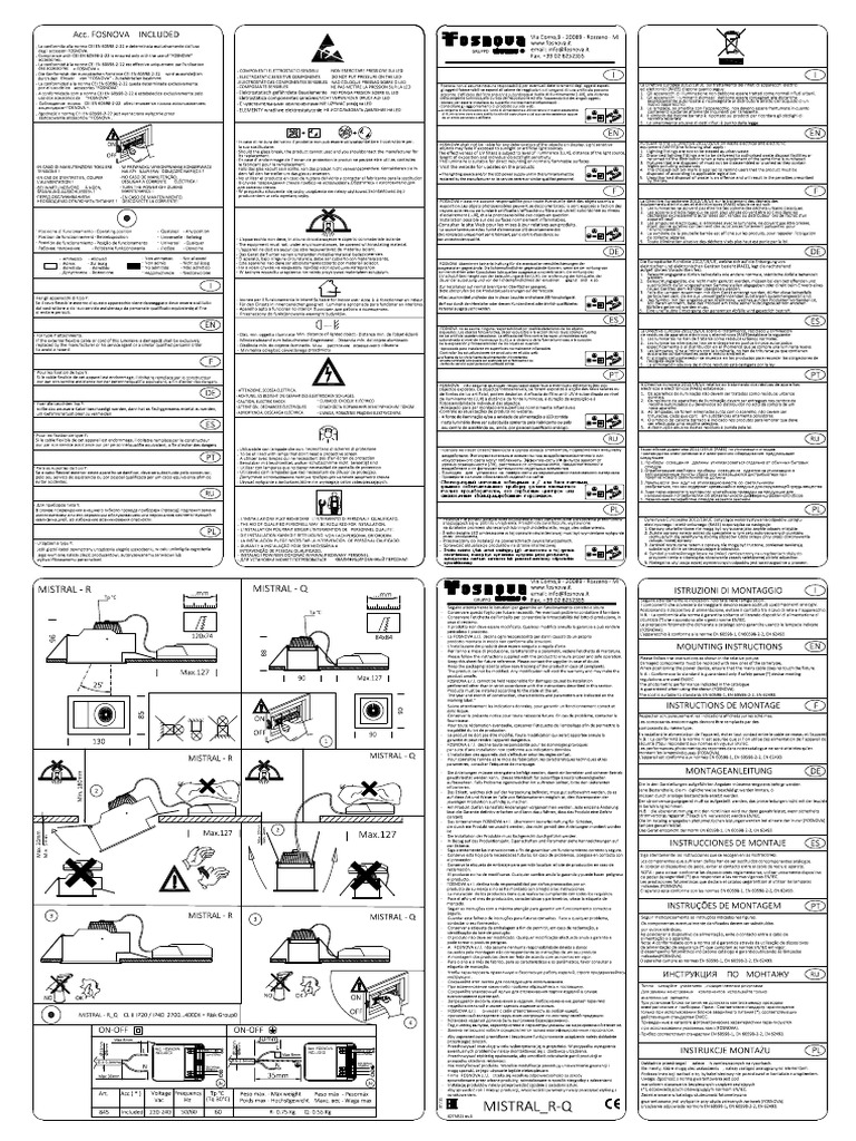 InstruccionesMontaje - MISTRAL R Q REV0 | PDF