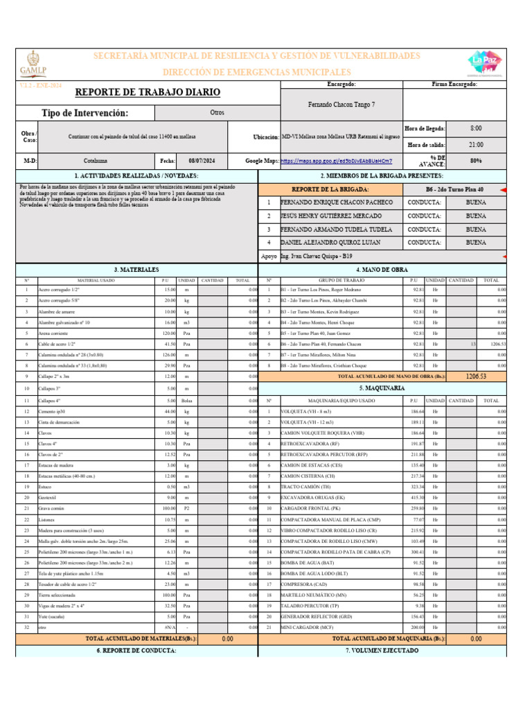 Reporte Segundo Dia | PDF | Materiales de construcción | Materiales