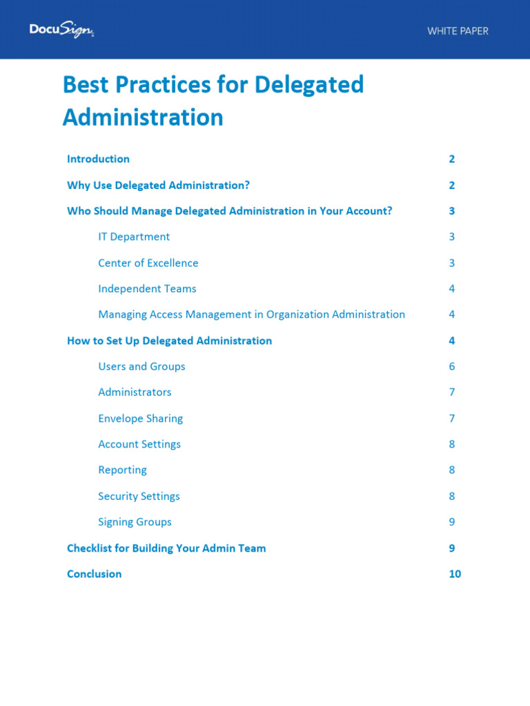Delegated Administration | PDF | Business | Computing