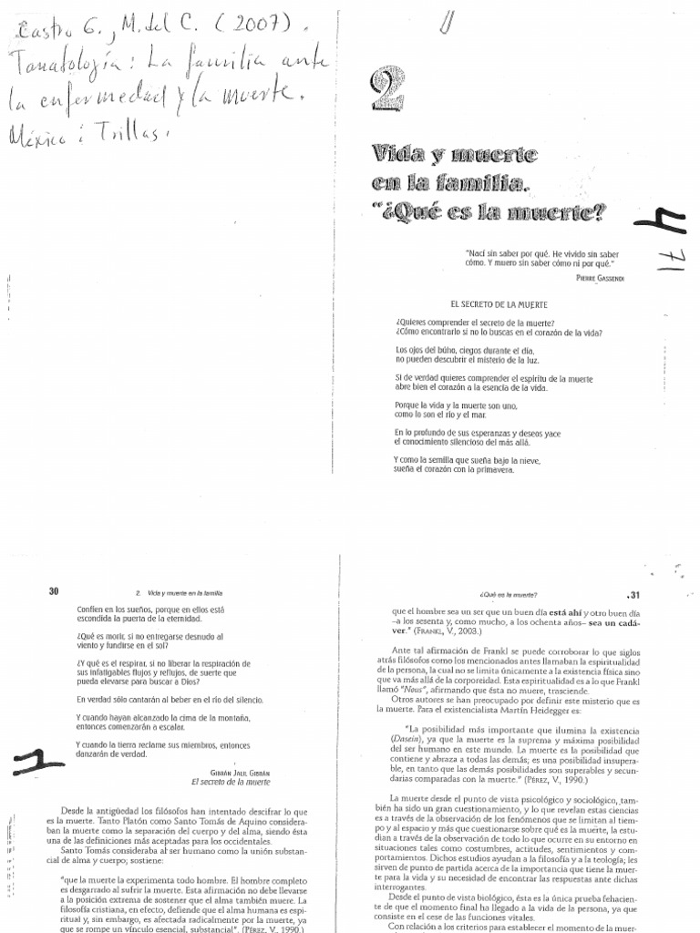 Vida+y+muerte+en+la+familia.+Que+es+la+muerte | PDF