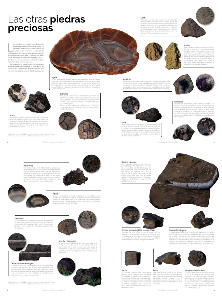 Info Piedras | PDF | Materiales | Minerales