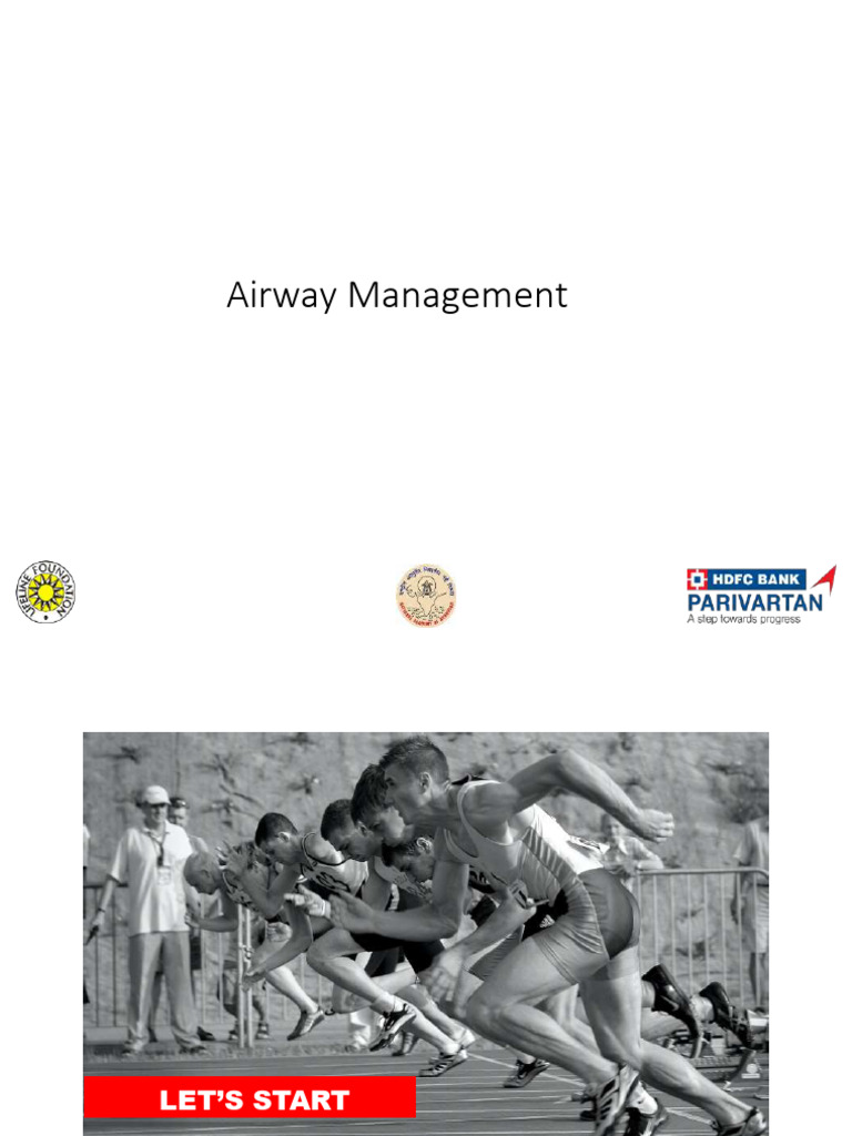 Airway Management | PDF | Respiratory Tract | Human Head And Neck