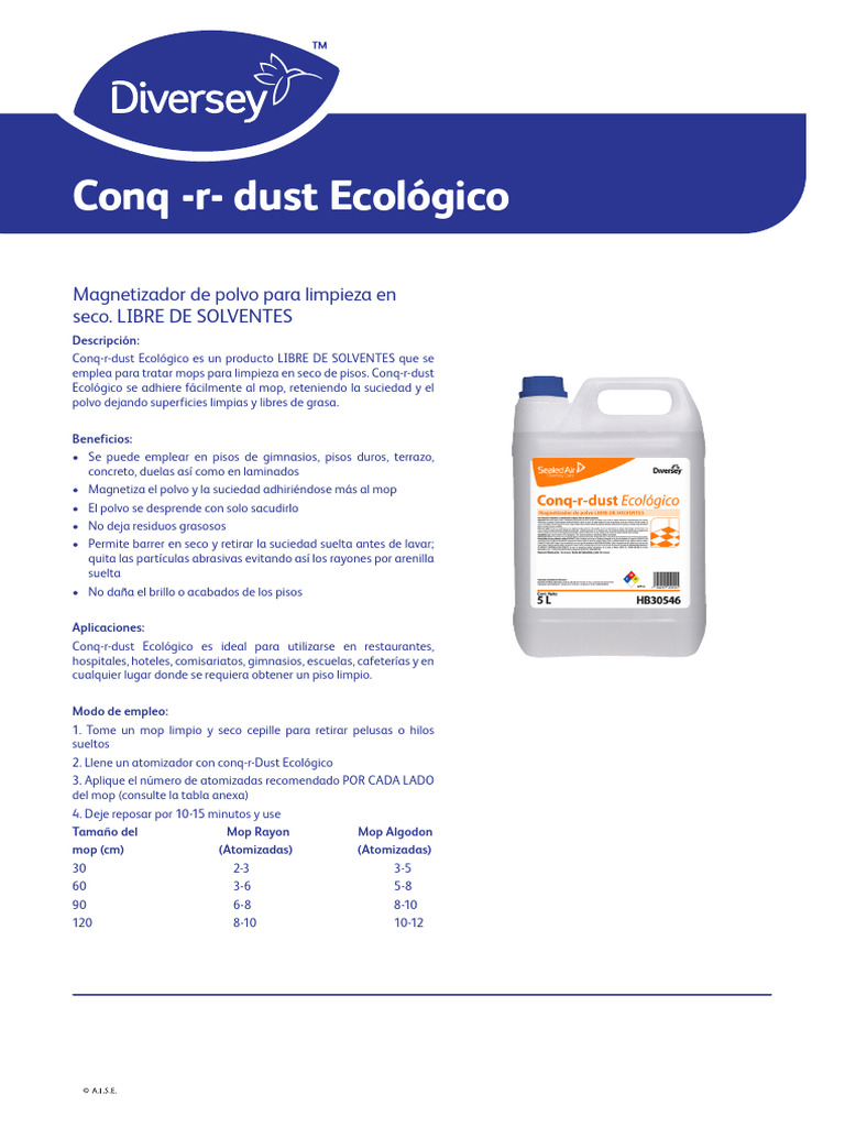 PSS MEX Conq-R-Dust Ecologico | PDF