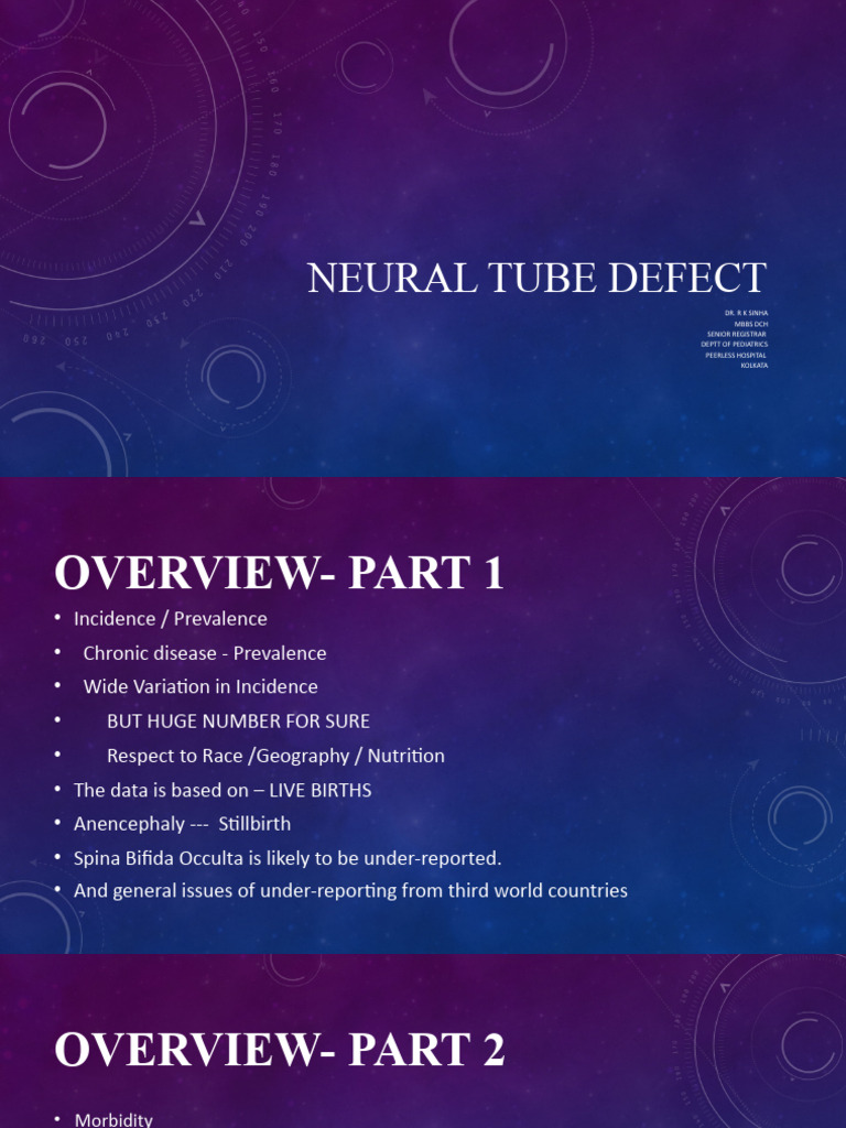 Neural Tube Defect | PDF | Human Diseases And Disorders | Clinical Medicine