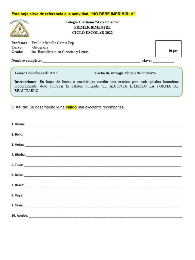 Actividad No. 7 | PDF | Estudios de idiomas extranjeros