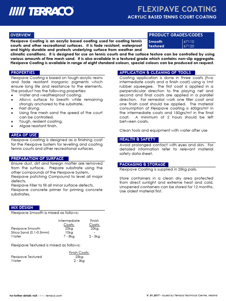 Flexipave-Coating-smooth-TDS | PDF | Coating | Concrete