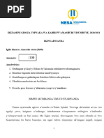 Ibisakuzo Nyarwanda: Urutonde rw'Ingano | PDF