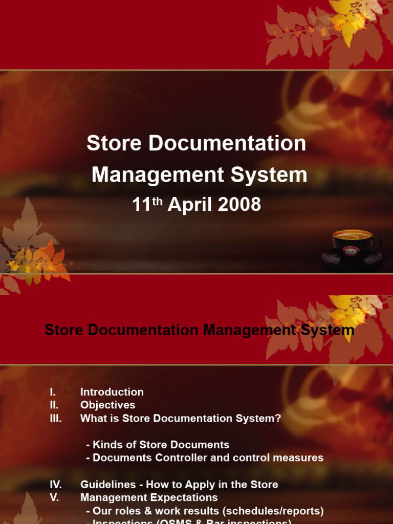 Store Documentation Managemnt System | PDF | Business