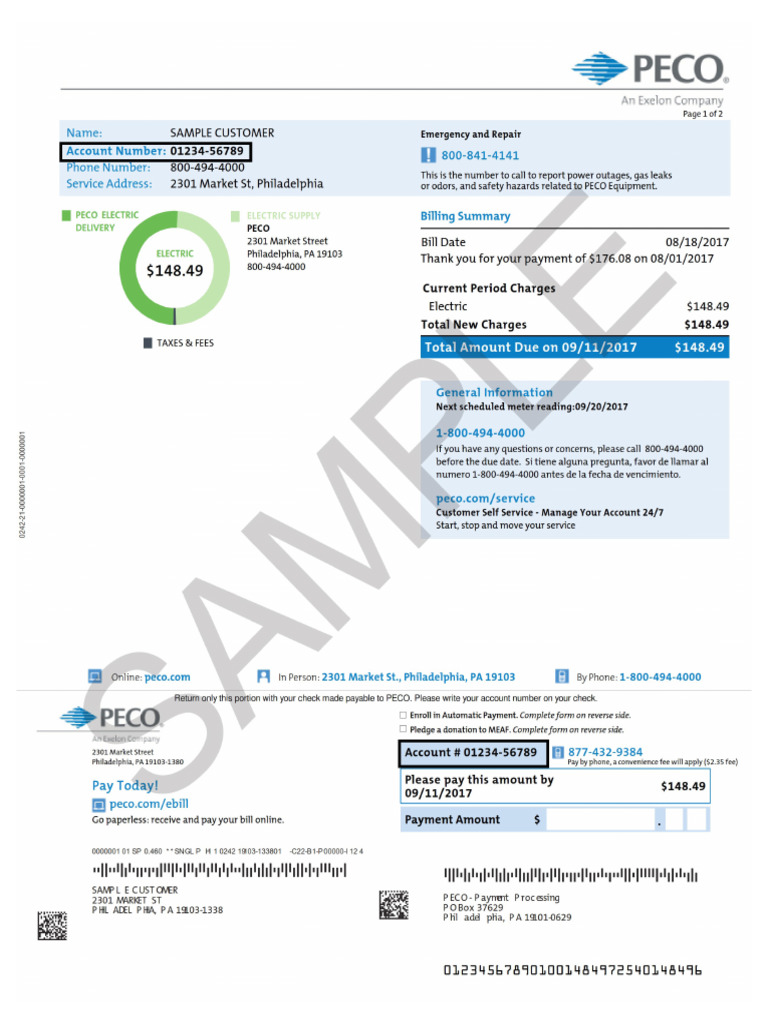 PECO Sample Full Page | PDF