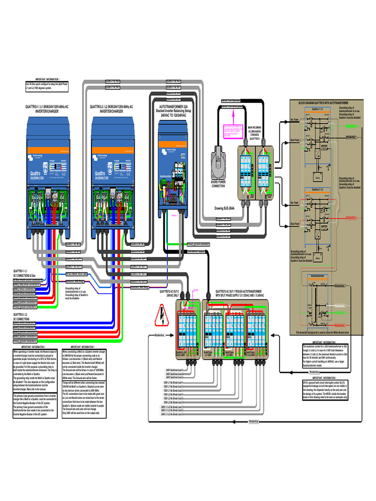 AT 4 Stacked Inverter 2x120V To 120 240V With 2xquattro 120V REV B ...