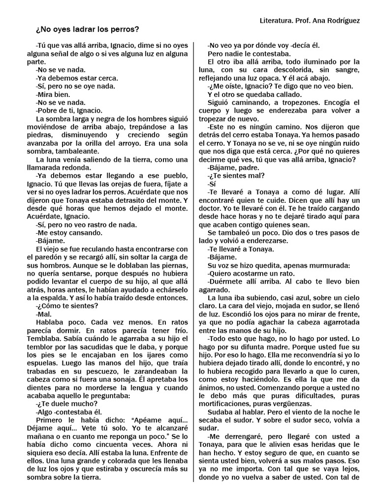 ¿No Oyes Ladrar Los Perros? | PDF | Poesía