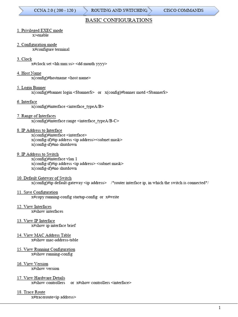 CCNA R & S Quick Reference | PDF | Ip Address | I Pv6