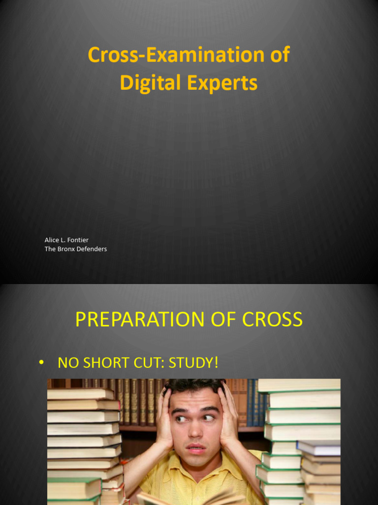 Cross-Examining Digital Experts in Court | PDF | Expert | Mobile Phones