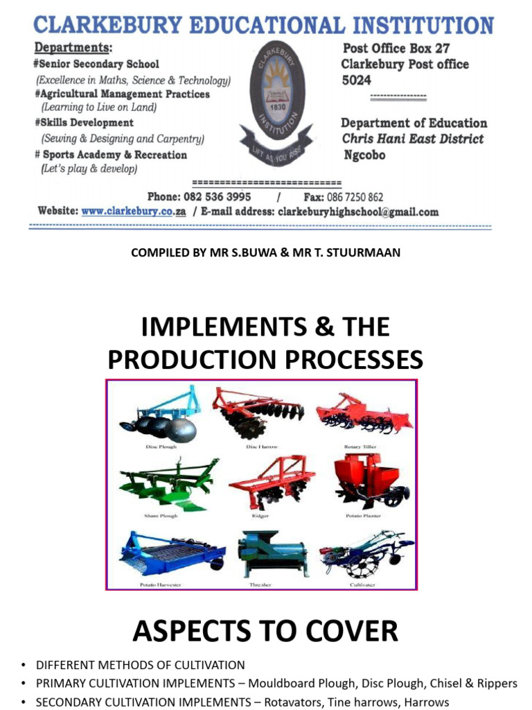 Farming Implements and Cultivation Methods | PDF | Soil | Agricultural ...