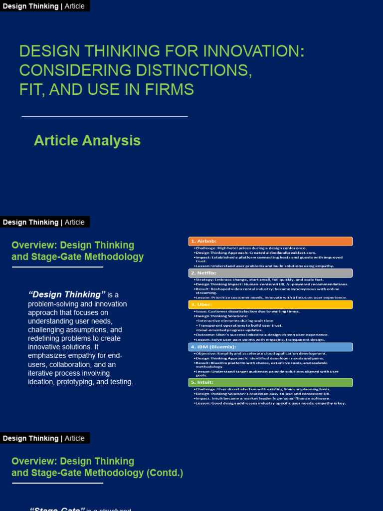 Design Thinking - Article | PDF | Design Thinking | Leadership