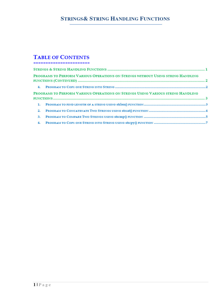 Lecture 23 Strings And String Handling Functions Pdf String Computer Science Parameter